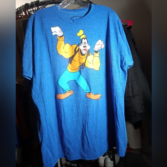 Disney | Shirts | Disney Pluto Muscle Man Blue Tee Shirt | Poshmark